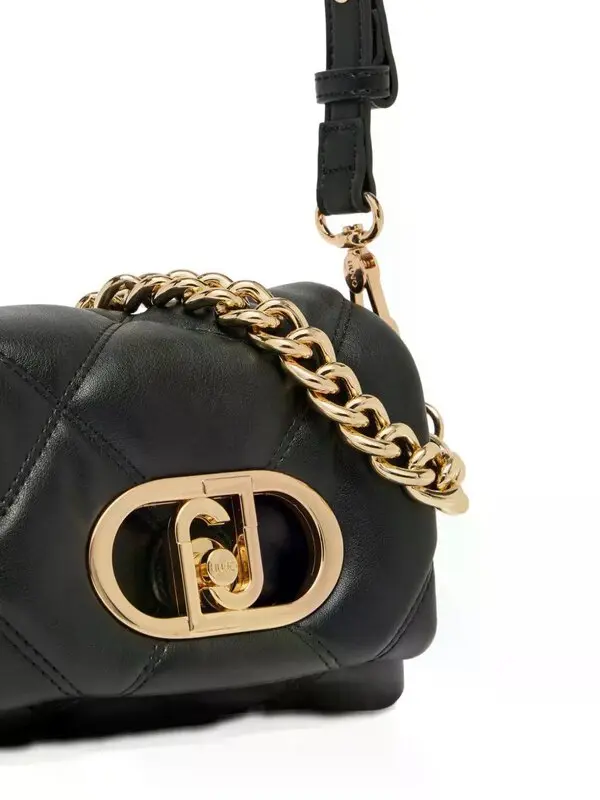 Liu Jo Quilted Shoulder Bag With Chain Strap - Black