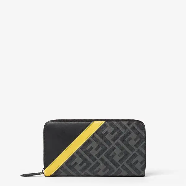 Fendi Diagonal Zip Around - Grey