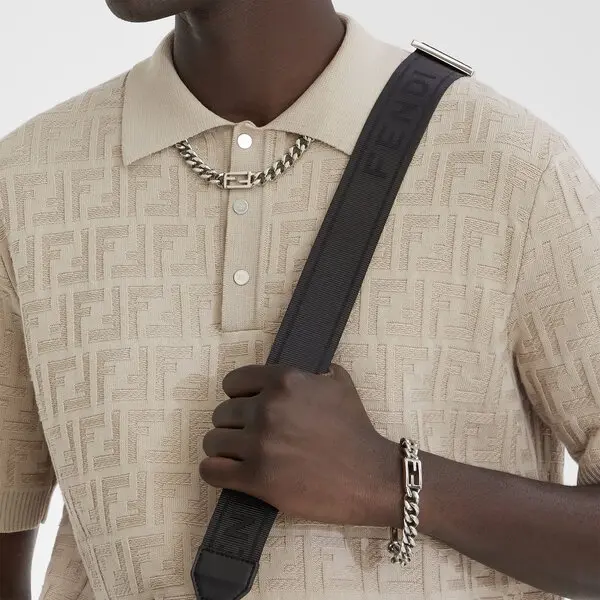 Fendi Ff Baguette Chain Link Bracelet