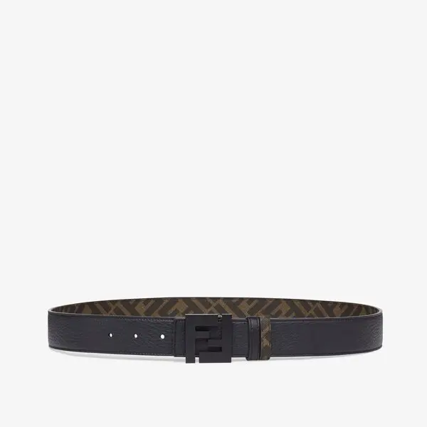 Fendi Reversible Belt With Ff Stud Buckle - Brown
