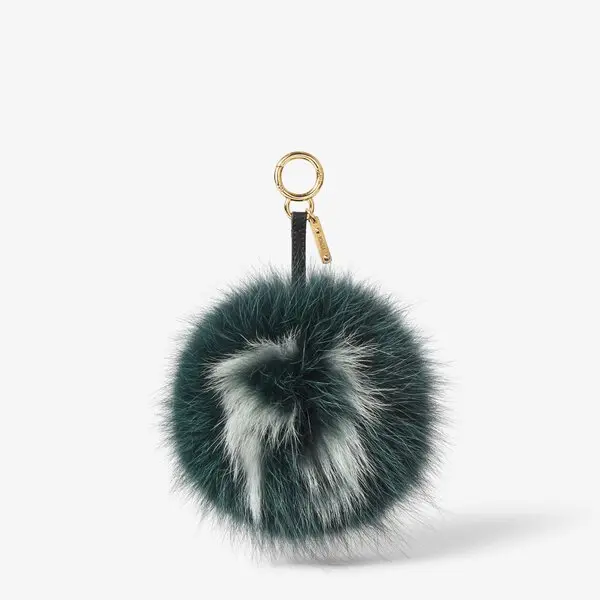 Fendi Fox Fur Charm - Green