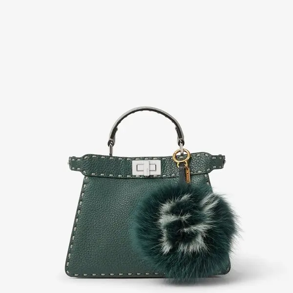 Fendi Fox Fur Charm - Green