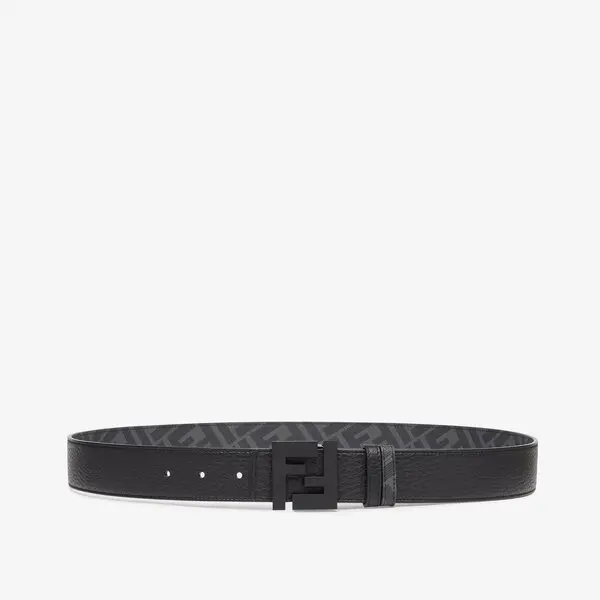 Fendi Ff Stud Buckle Reversible Belt - Black