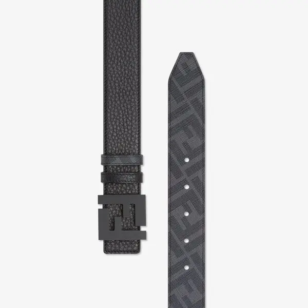 Fendi Ff Stud Buckle Belt - Black