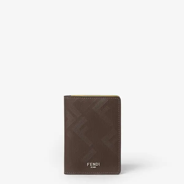 Fendi Shadow Card Holder - Brown
