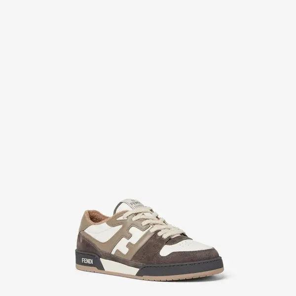 Fendi Match Lace-up Trainers - Grey