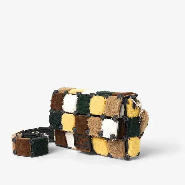 Fendi Baguette Shearling Bag