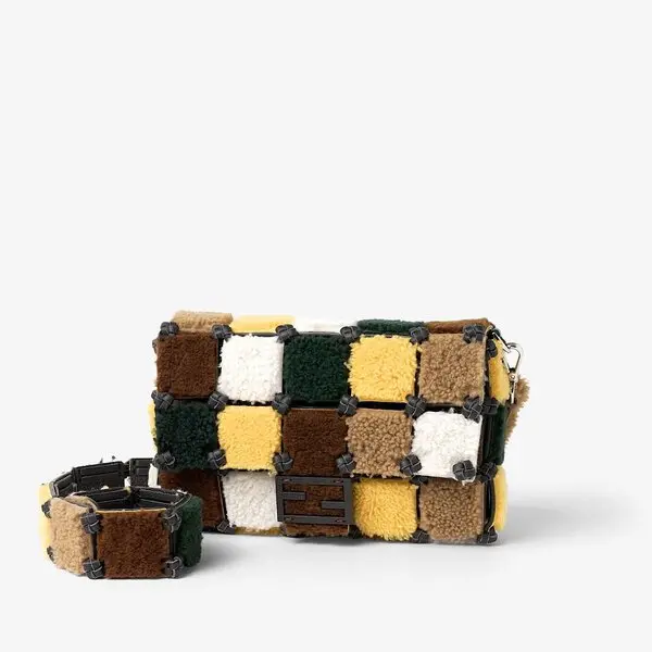 Fendi Baguette Shearling Bag