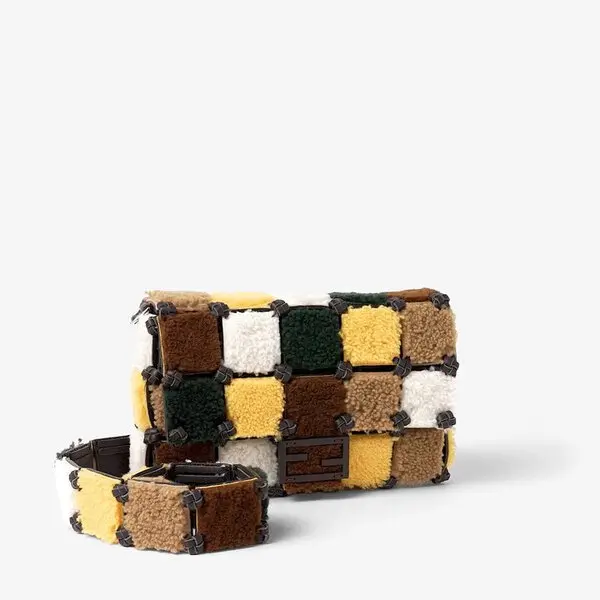 Fendi Baguette Shearling Bag
