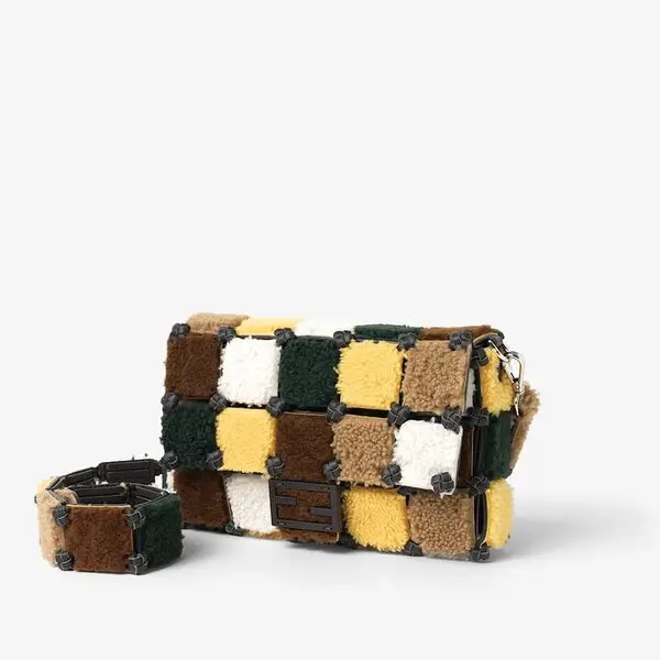 Fendi Baguette Shearling Bag
