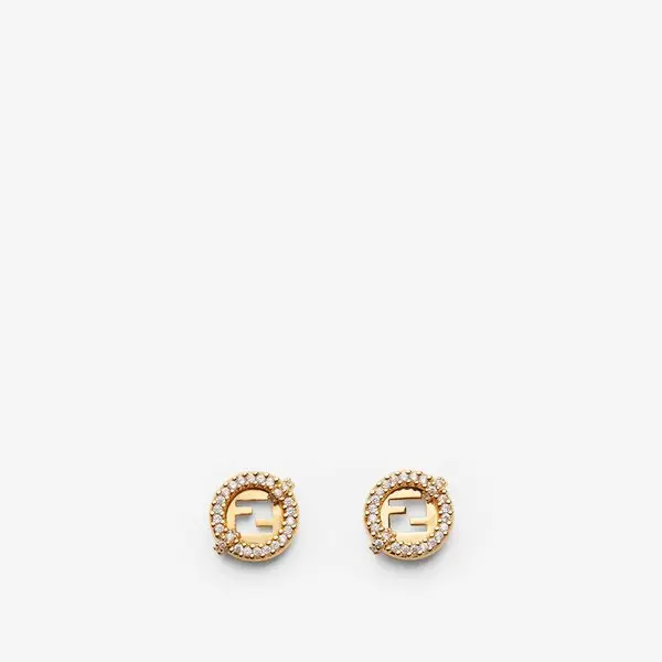 Fendi Everround Stud Earrings - Gold