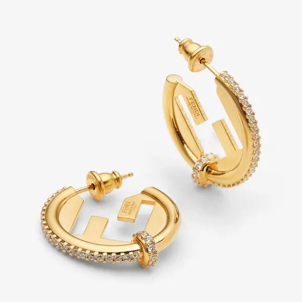Fendi Everround Hoop Earrings