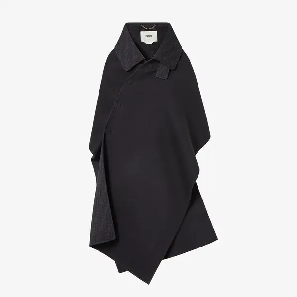 Fendi Wool Double Fabric Cloak