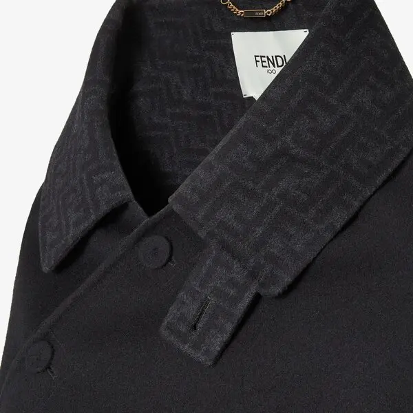 Fendi Wool Double Fabric Cloak