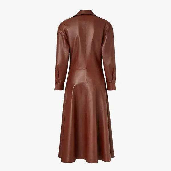 Fendi Midi Nappa Leather Dress