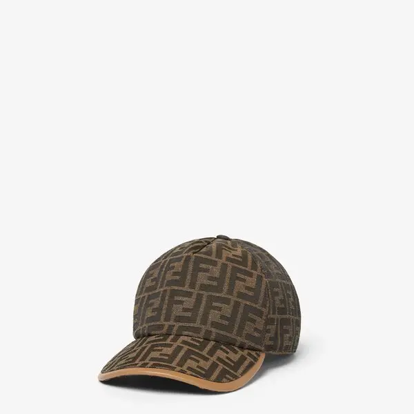 Fendi Ff Jacquard Baseball Cap - Brown