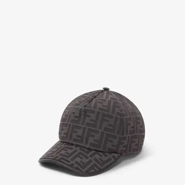Fendi Ff Jacquard Baseball Cap - Black