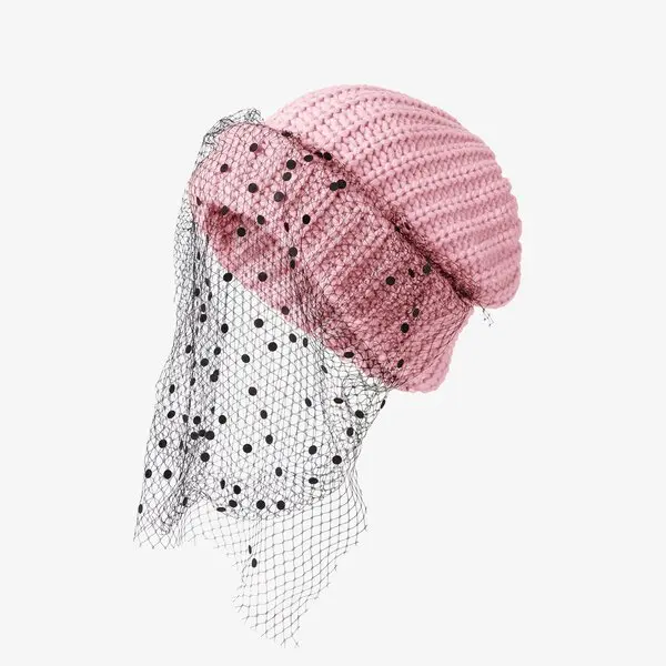 Fendi Oversized Maxi Beanie - Pink