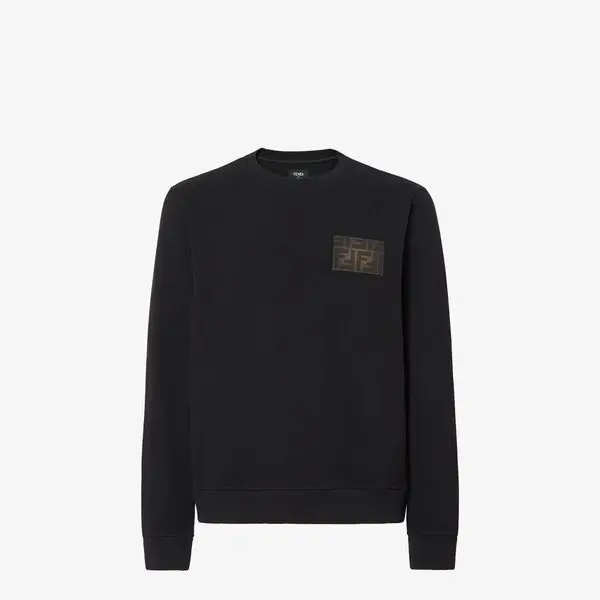 Fendi Regular Fit Sweatshirt With Ff Eclissi Motif