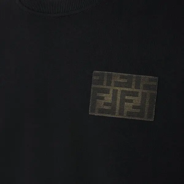 Fendi Regular Fit Sweatshirt With Ff Eclissi Motif