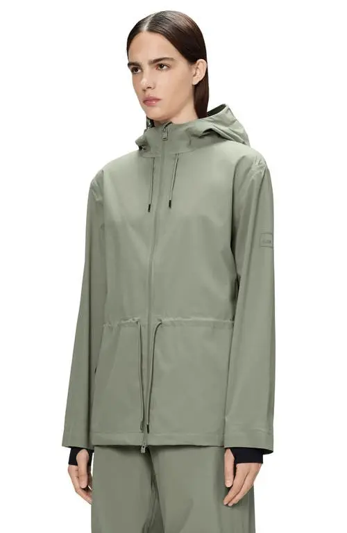 Rains Suva Hardshell Waterproof Hooded Rain Jacket - Drift