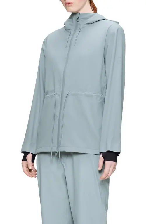 Rains Suva Hardshell Waterproof Hooded Rain Jacket - Pool