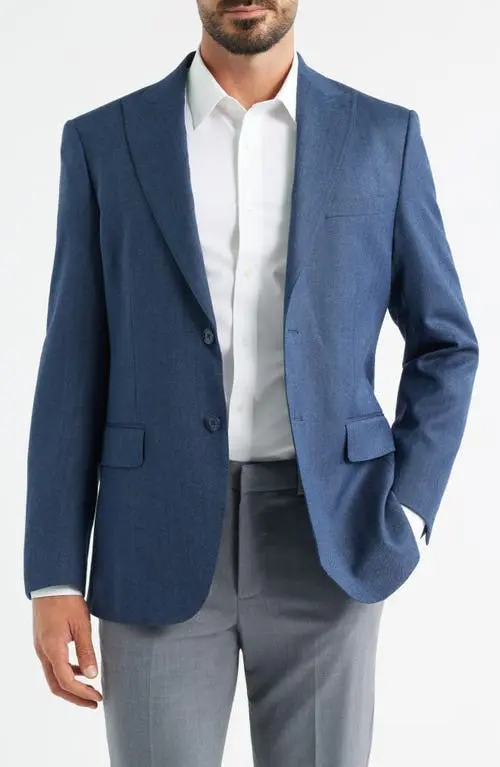 DANIEL HECHTER Modern Fit Herringbone Sport Coat - Navy