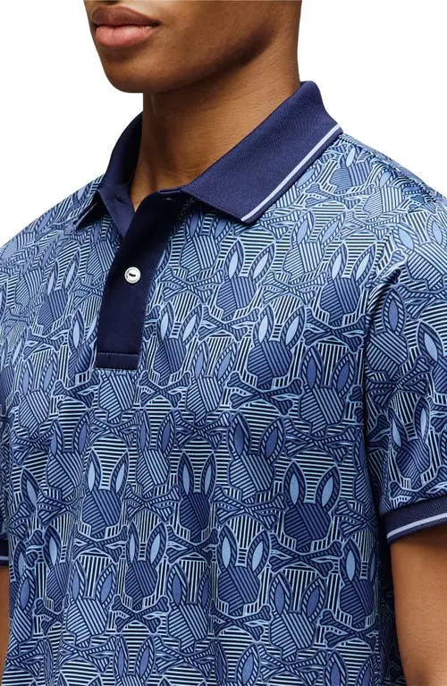 Psycho Bunny Reeves Bunny Print Sport Polo