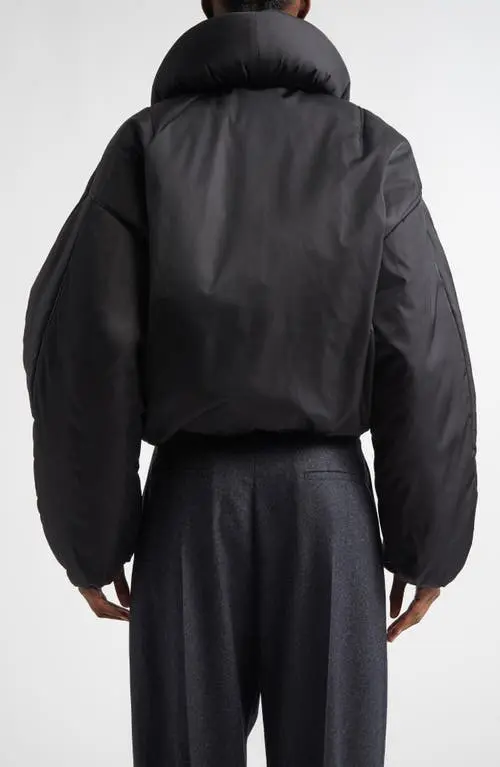 Alaïa Padded Taffeta Bomber Jacket - Noir Alaia