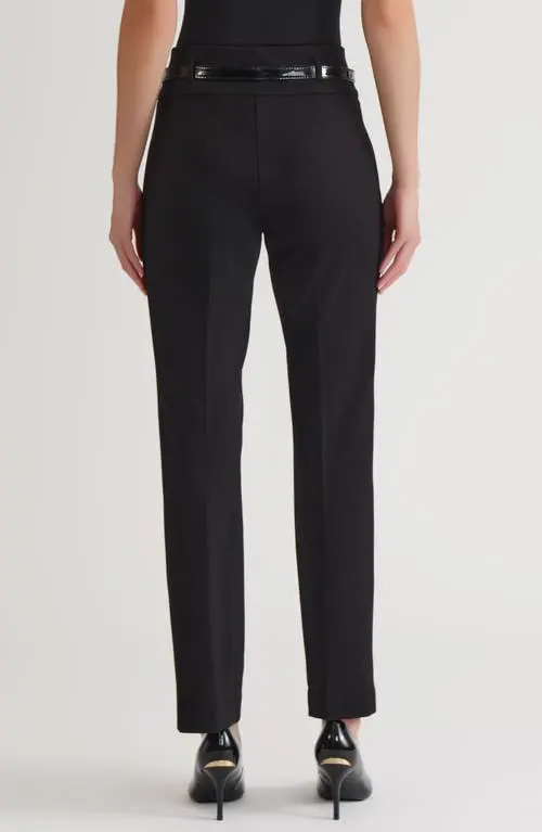 KASPER Belted Bootcut Trousers