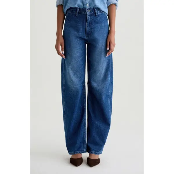 Ag High-waist Barrel Jeans - Sidecar