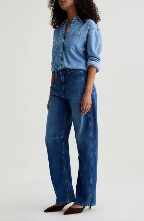 Ag High-waist Barrel Jeans