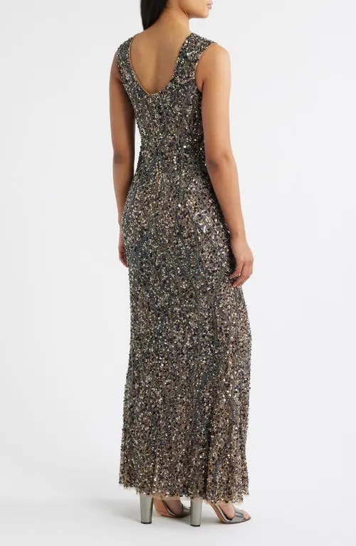 Pisarro Nights Sequin Sleeveless Gown