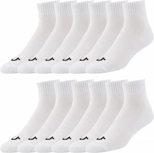 True Religion 12 Pairs Of Quarter Athletic Ankle Socks - White