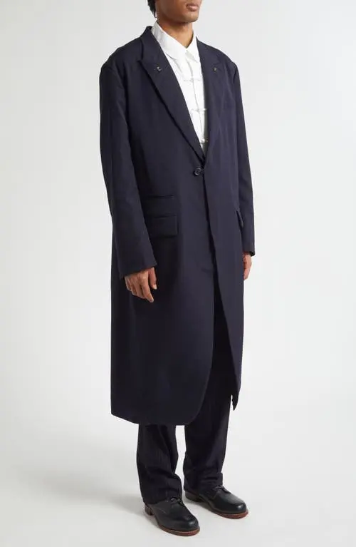 Yohji Yamamoto Water Repellent One-button Jacket With Detachable Liner