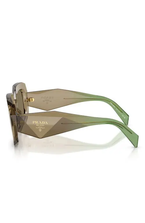 Prada 55mm Square Sunglasses - Terra/light Brown