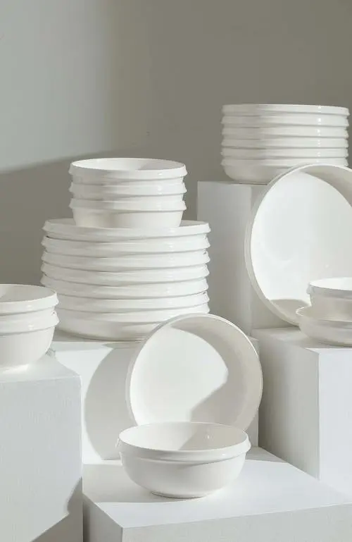 STONE + LAIN Verso Porcelain 12-piece Dinnerware Set