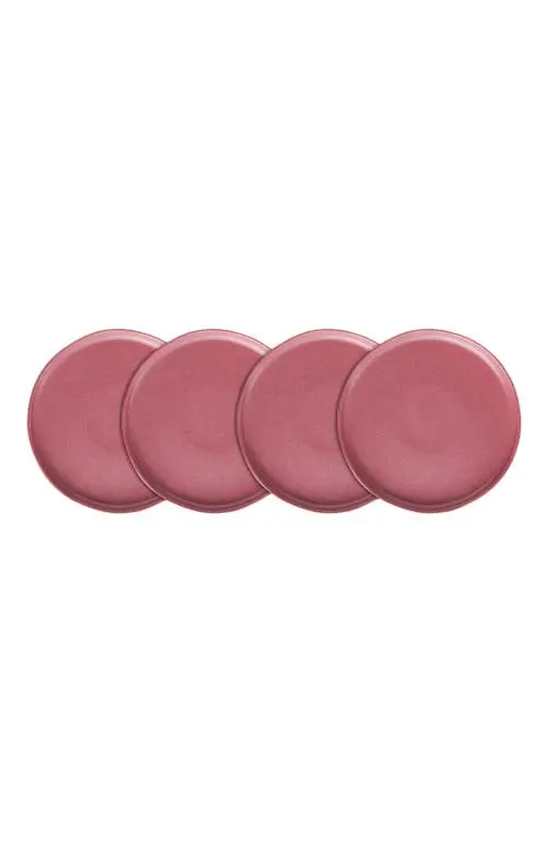STONE + LAIN Tom Stoneware 4-piece Salad Plate Set - Pink White