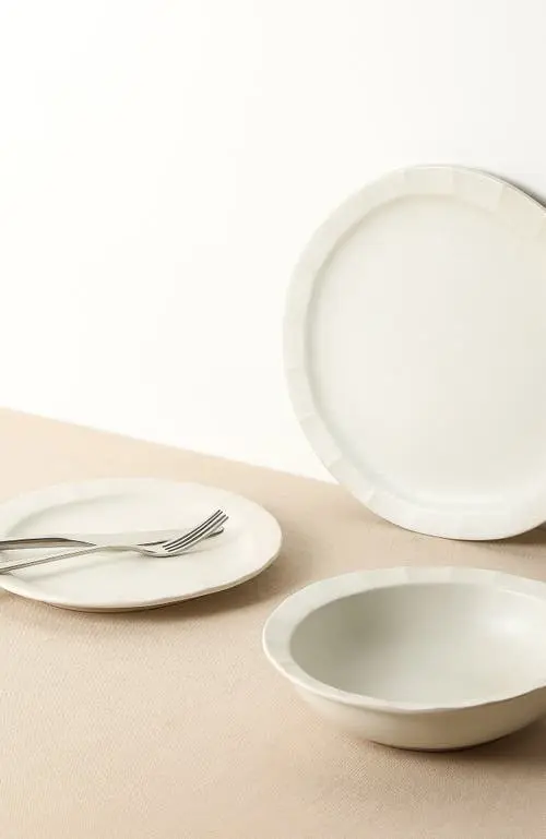 STONE + LAIN Oasis Stoneware 4-piece Salad Plate Set