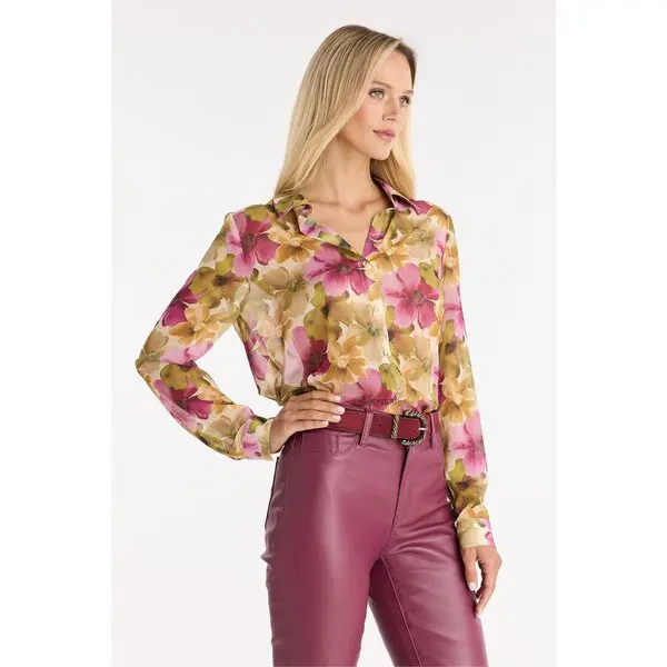 THE NOLI SHOP Ana Floral Button-up Shirt - Floral Print