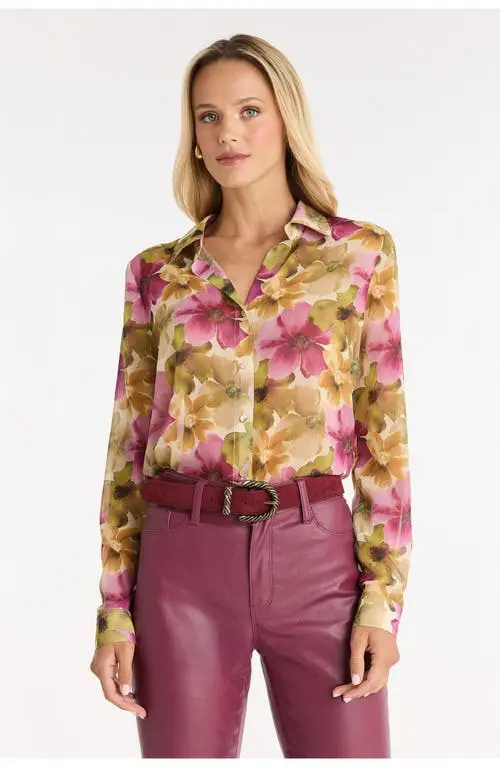 THE NOLI SHOP Ana Floral Button-up Shirt - Floral Print