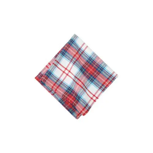 C&F HOME Morris Plaid Red And Woven Napkin Set Of 6 - Green