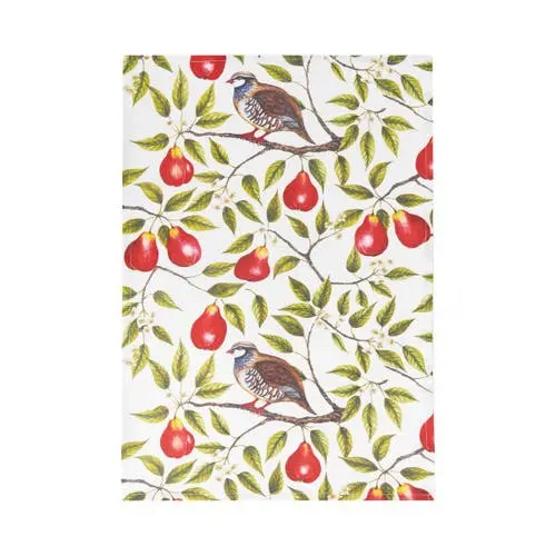C&F HOME Partridge In A Pear Tree Printed Kitchen Towel - Green