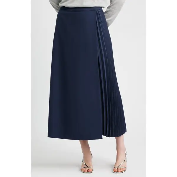 Nordstrom A-line Maxi Skirt - Navy Night