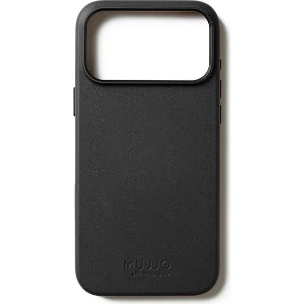 MUJJO Full Leather Case For Iphone 17 Pro Max - Black