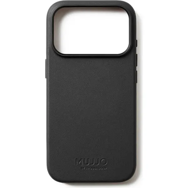 MUJJO Full Leather Case For Iphone 17 Pro - Black