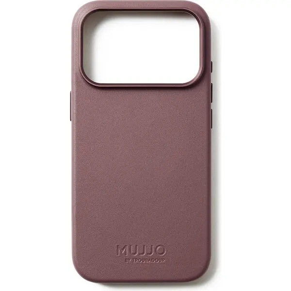 MUJJO Full Leather Case For Iphone 17 Pro - Bronze Red