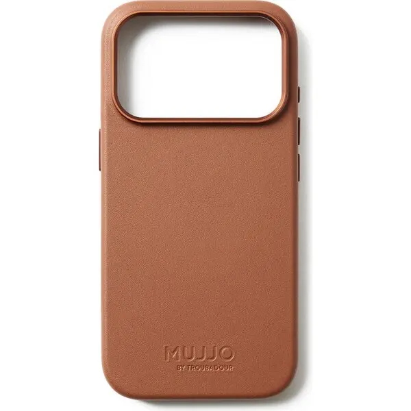 MUJJO Full Leather Case For Iphone 17 Pro - Tan