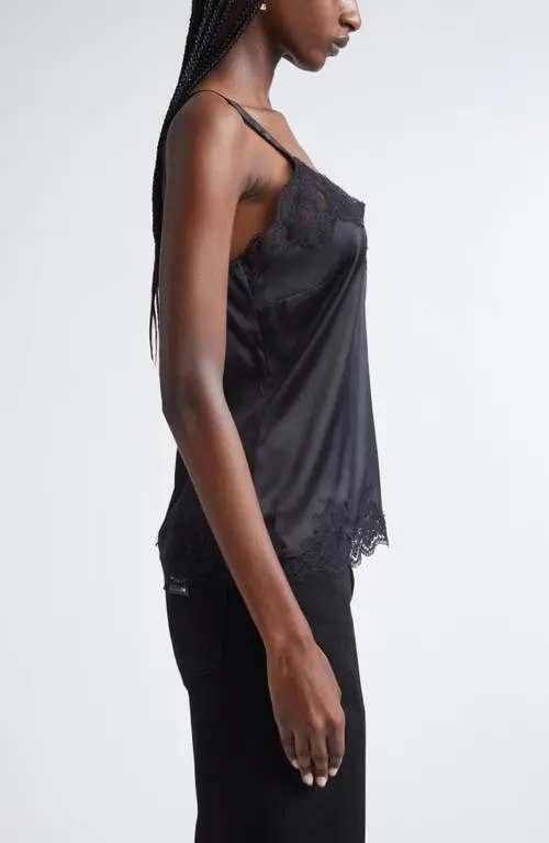Dolce & Gabbana Satin & Lace Camisole - Nero