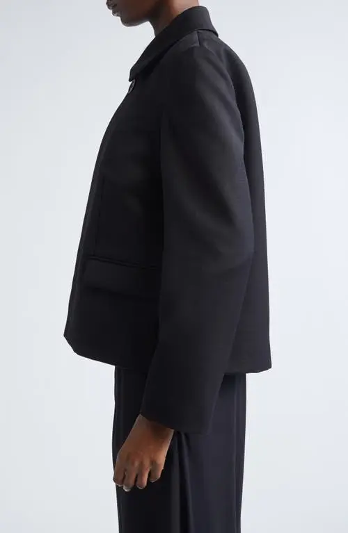 Balenciaga Boxy Cropped Wool Jacket